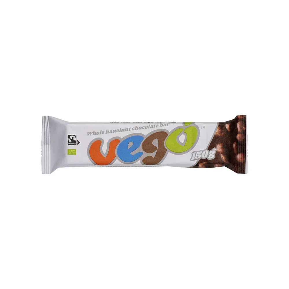Vego Whole Hazelnut Chocolate Bar 150g — Santos Organics