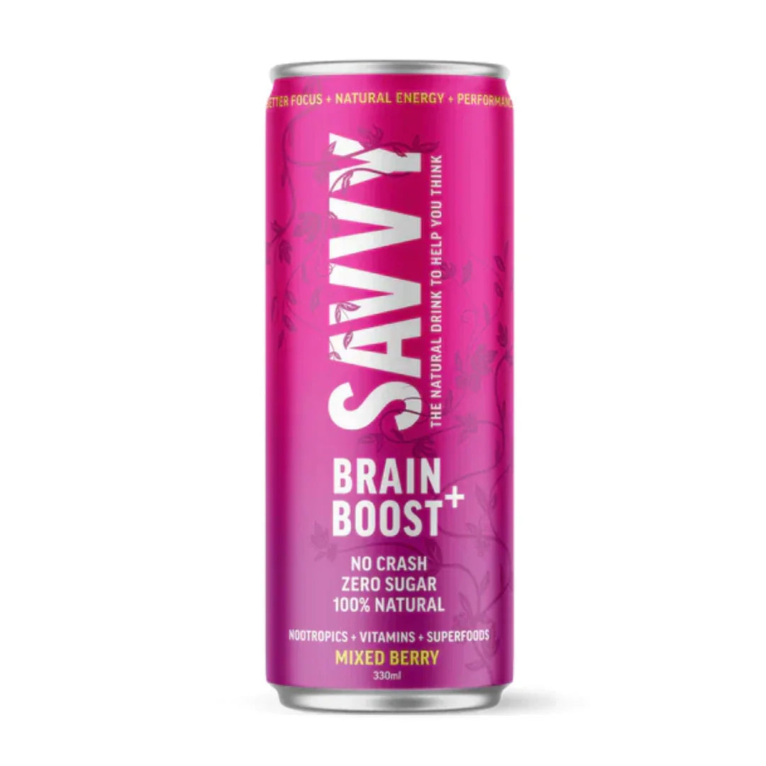 Savvy Brain Boost Berry 330ml — Santos Organics
