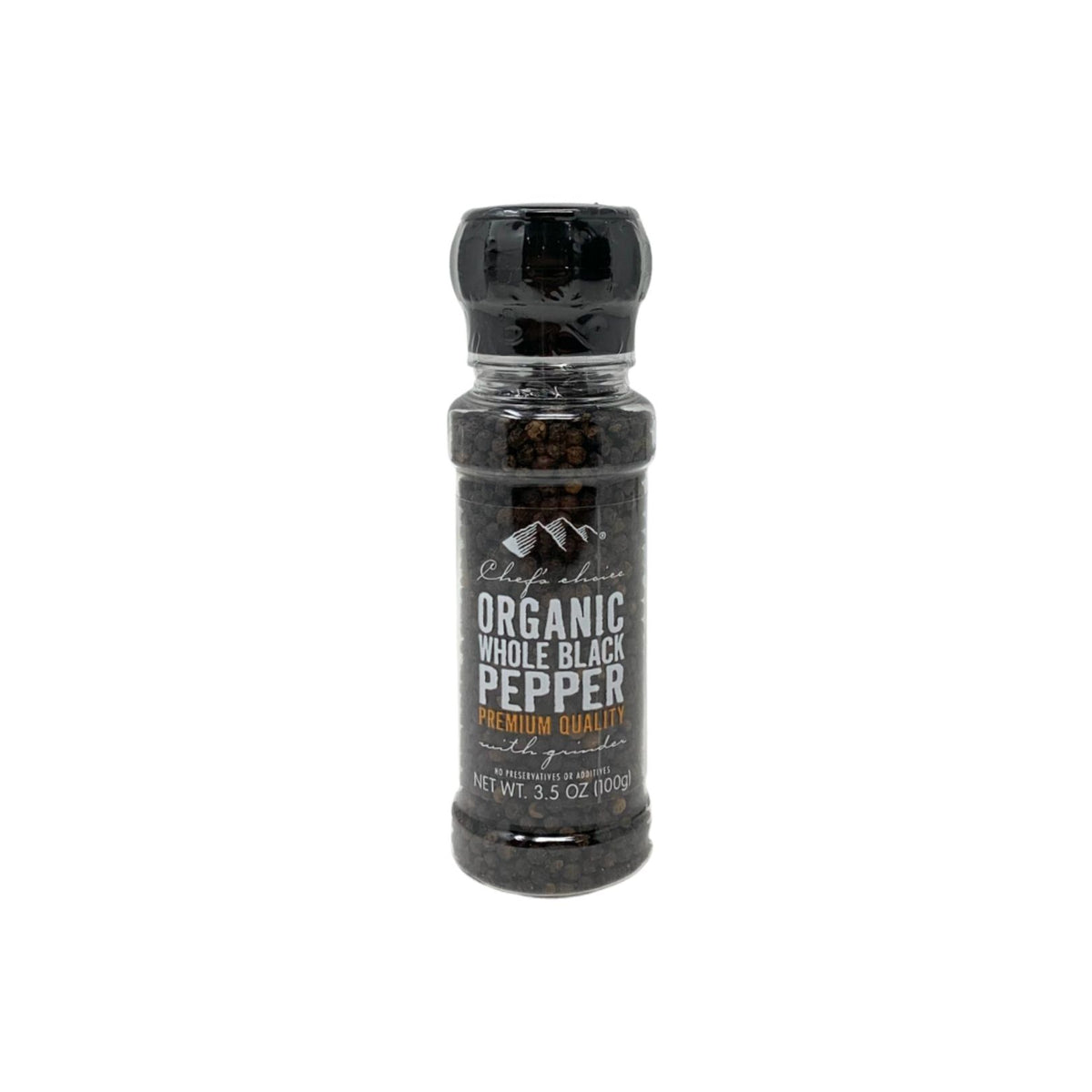 Organic Whole Black Pepper Chef's Choice 100g — Santos Organics